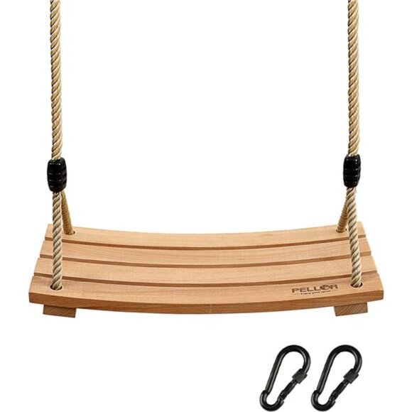 Toys | Wood Tree Swing Seatindoor Outdoor Rope Wooden Swingset For Children Adult Kids | Poshmark